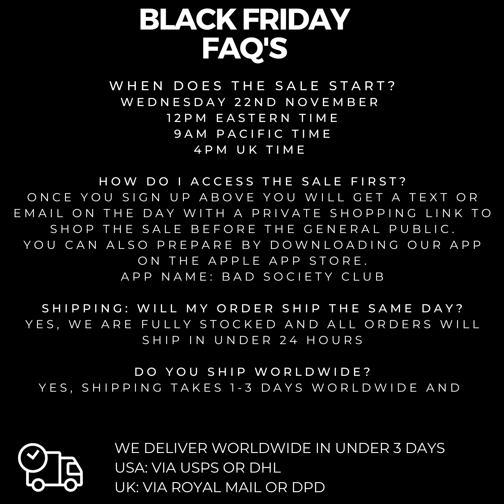 WAITLIST BFCM – Bad Society Club